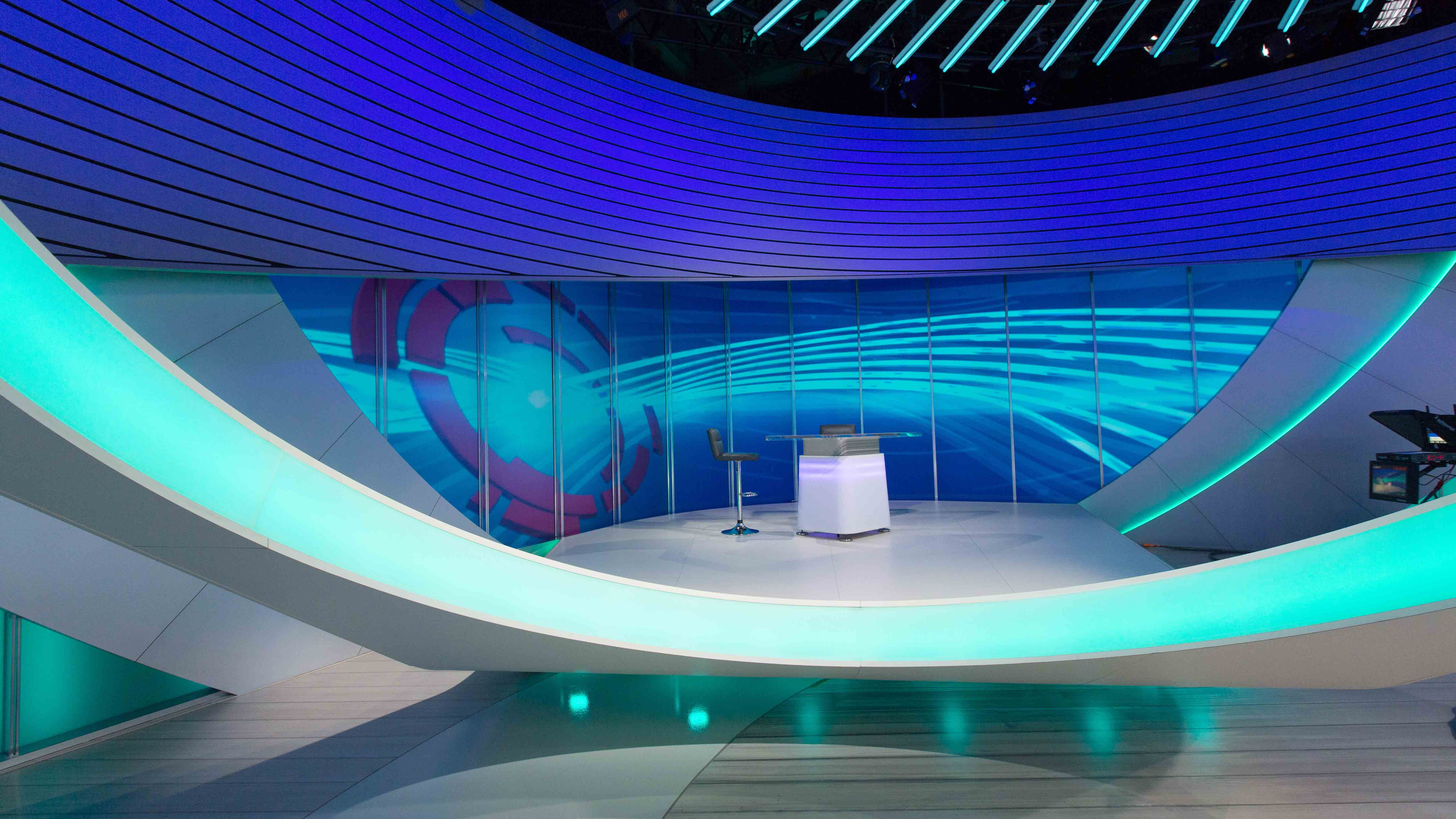 Futuristic set for NOS Sport - AVEX UK Futuristic set for NOS Sport